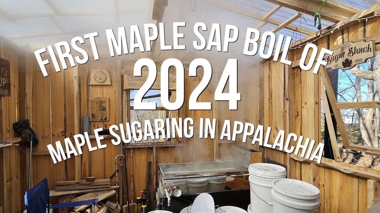 Maple Sugaring in Appalachia: First Maple Sap Boil of 2024 - YouTube