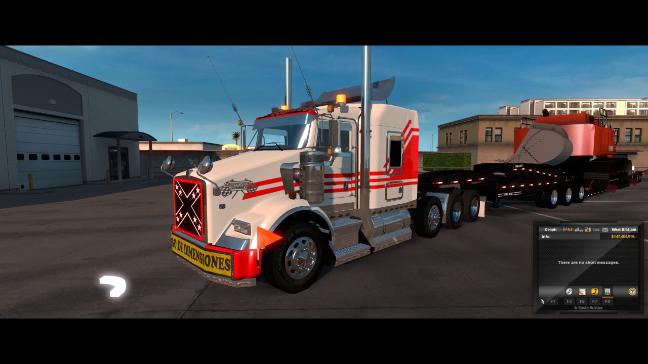 Kenworth T800 - Oversize Loads - YouTube