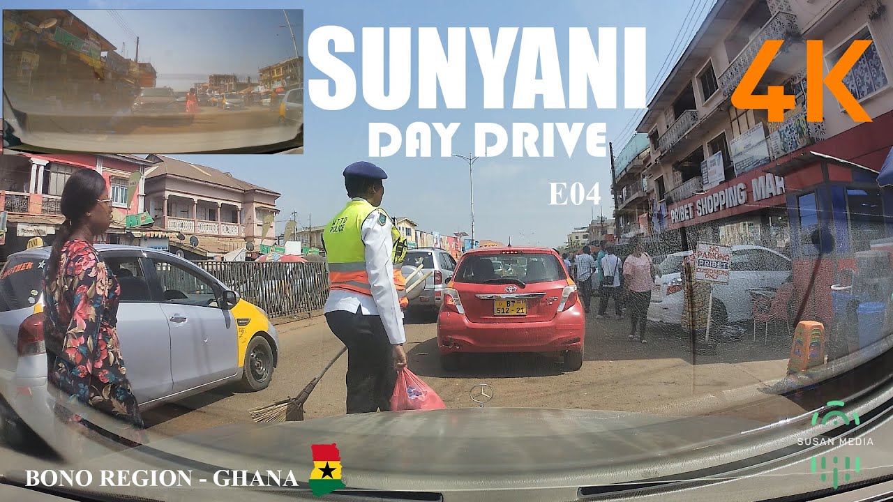 Sunyani Day Drive E04 Bono Region Ghana 4K - YouTube