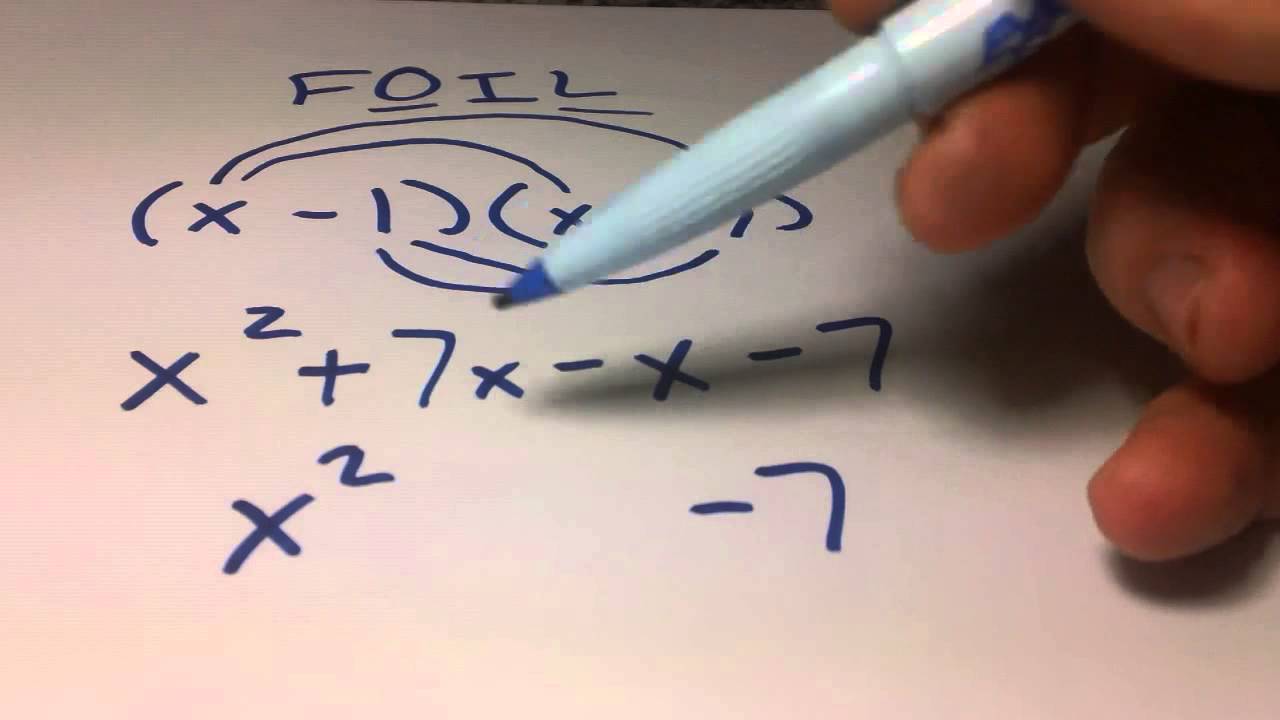 Math Tutorial - FOILing Two Quantities - YouTube