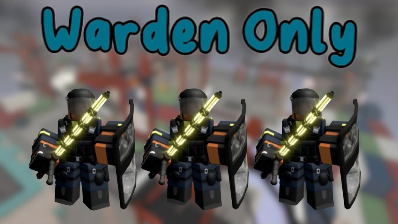 TDS Warden Only Solo Triumph Molten Mode! | Roblox - YouTube