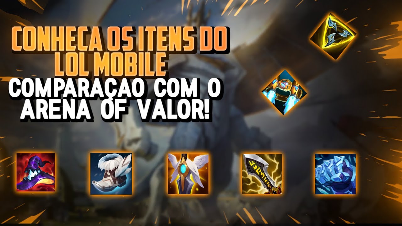 ENTENDA OS ITENS DO LOL MOBILE: WILD RIFT! (ITENS QUE AOV SE INSPIROU ...