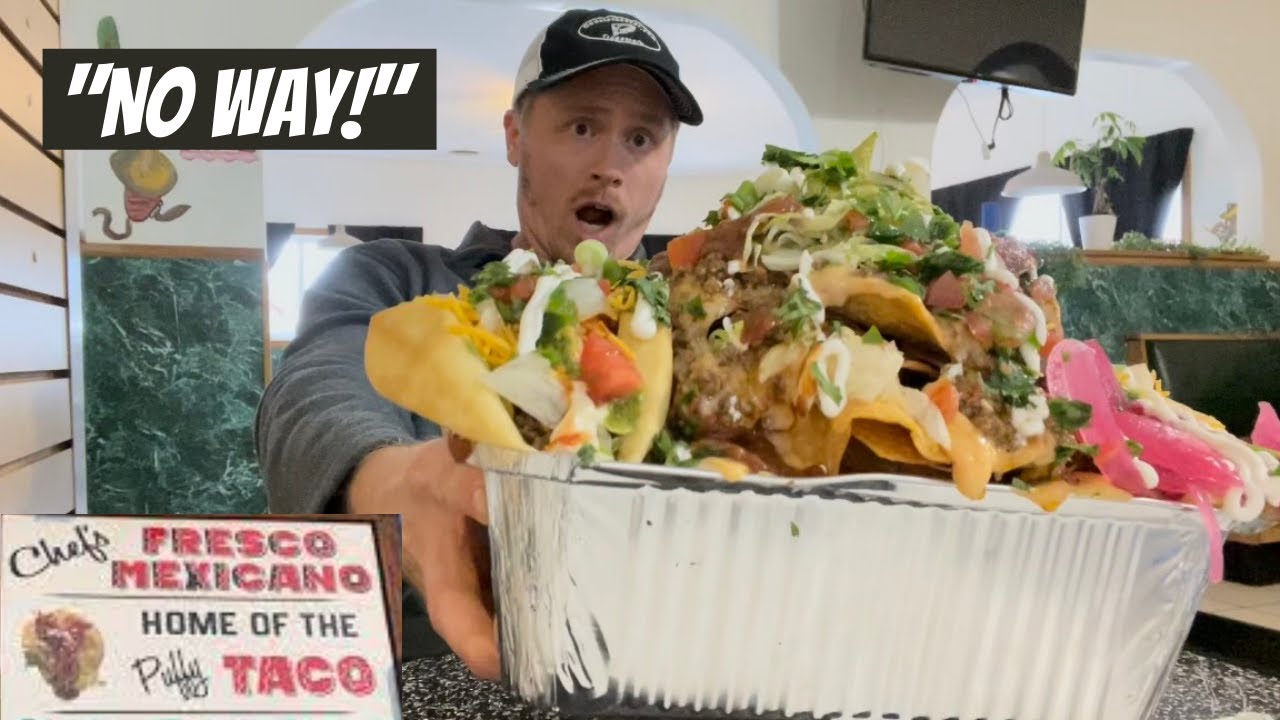 GIANT BURRITO STACKED W/NACHOS AND TACOS - Mexicano Mountain - Chef's ...