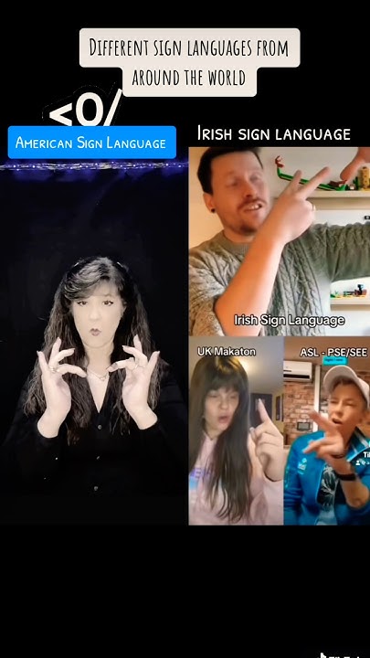 Different Sign Languages From Around The World -ASL - YouTube