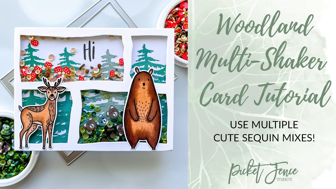 Multi-Window Shaker Card Tutorial + Embellishments for Cards - YouTube