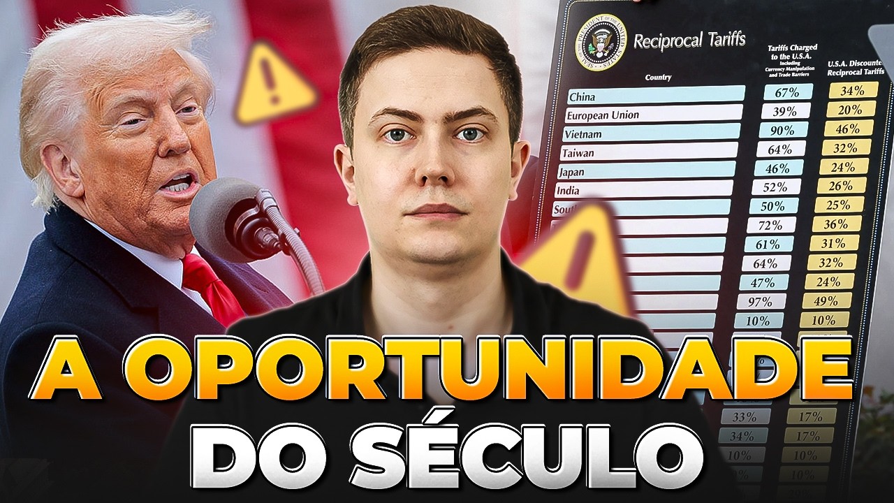 🚨PÂNICO MUNDIAL COM AS TARIFAS DE TRUMP | DÓLAR DISPARANDO E BOLSAS ...