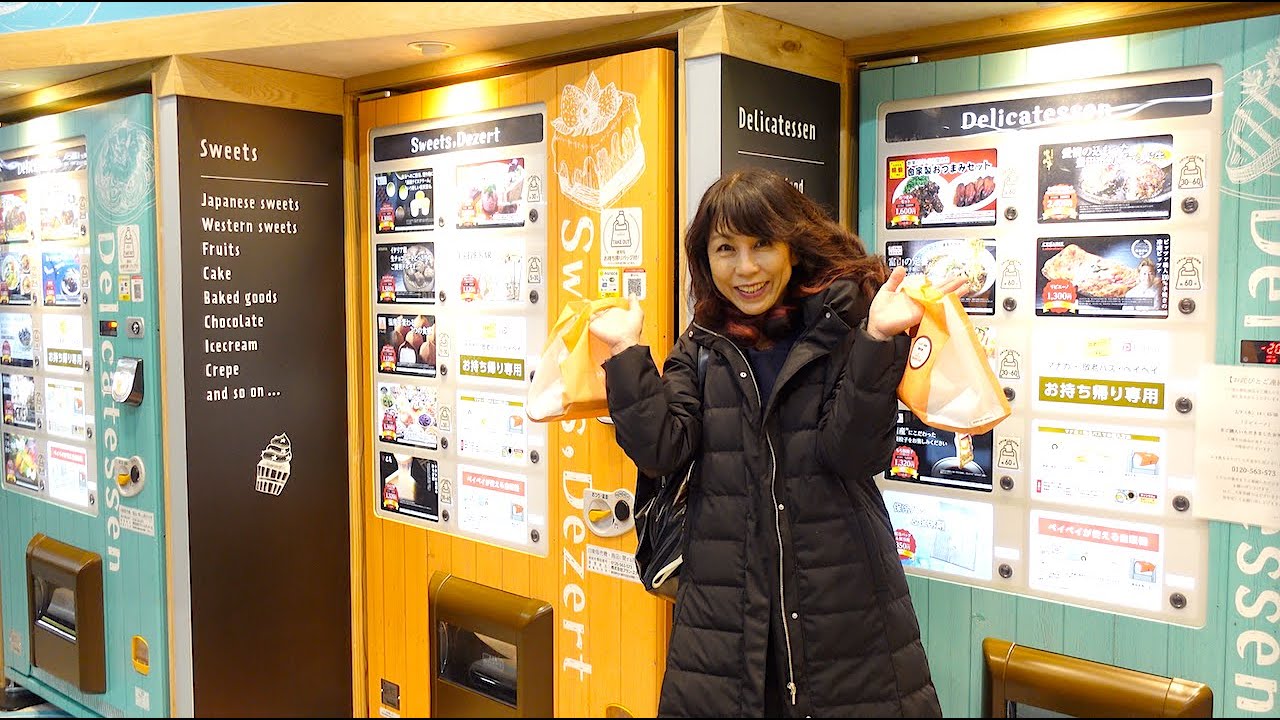 Gourmet Foods & Fresh Bakery Vending Machines Japan! - YouTube