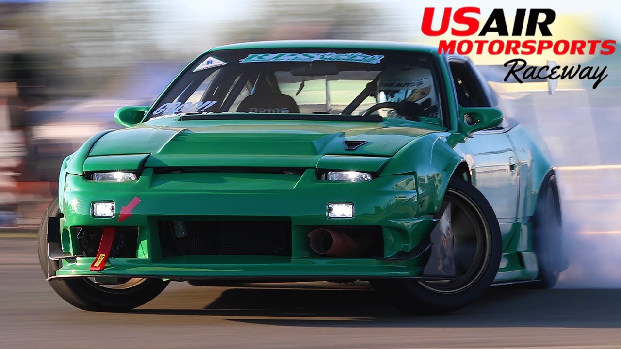 (4k RAW) David's LS1 S13 Hatch Drifting at Finalbout 8 - YouTube