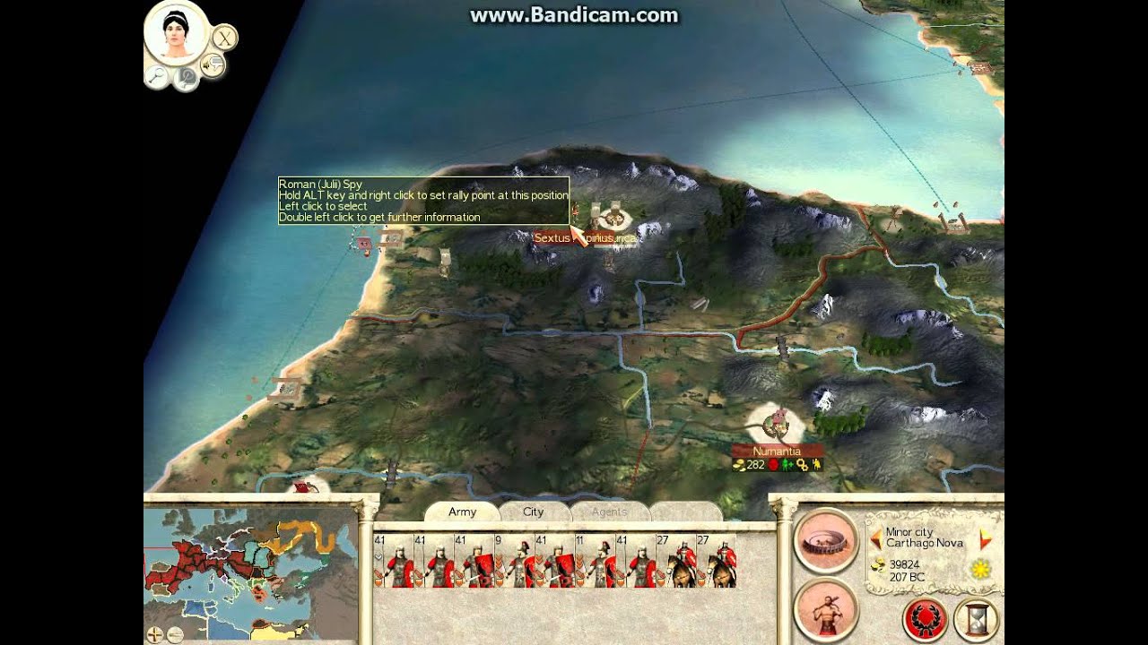 Rome Total War Campaign Map - YouTube