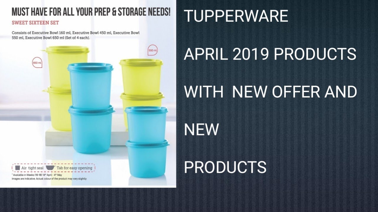 Tupperware April 2019 products - YouTube