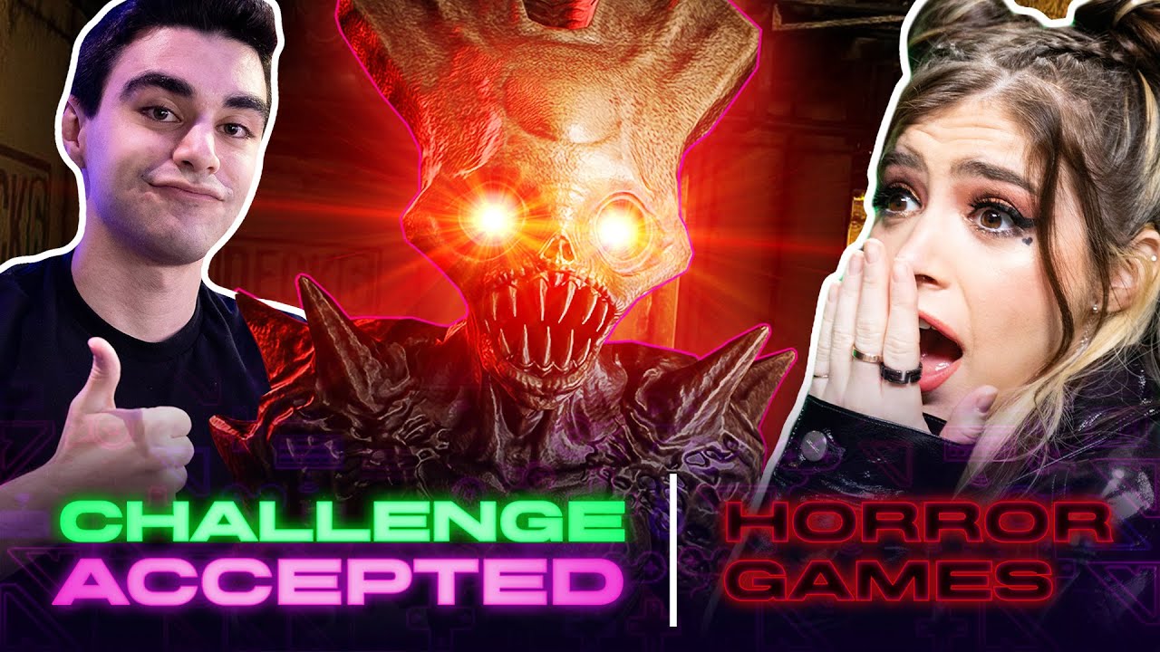TRY NOT TO SCREAM | Horror Game Challenge ft. Omar Sebali - YouTube