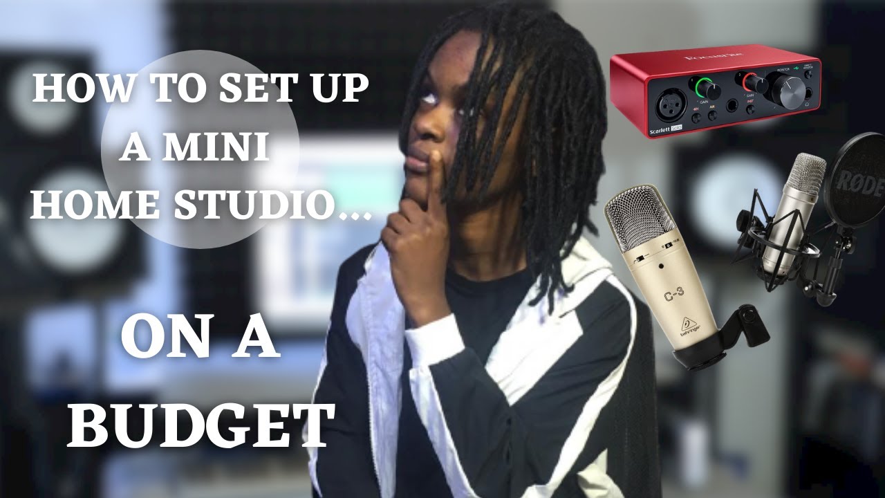 How to set up a mini home studio ON A BUDGET - YouTube