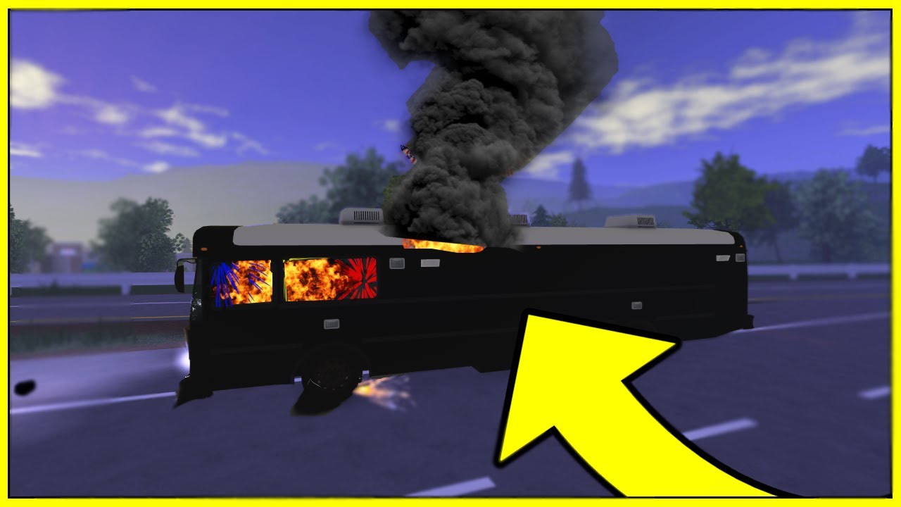 PARTY BUS EXPLODES FROM FIREWORK! Roleplay in ERLC (Roblox Emergency ...