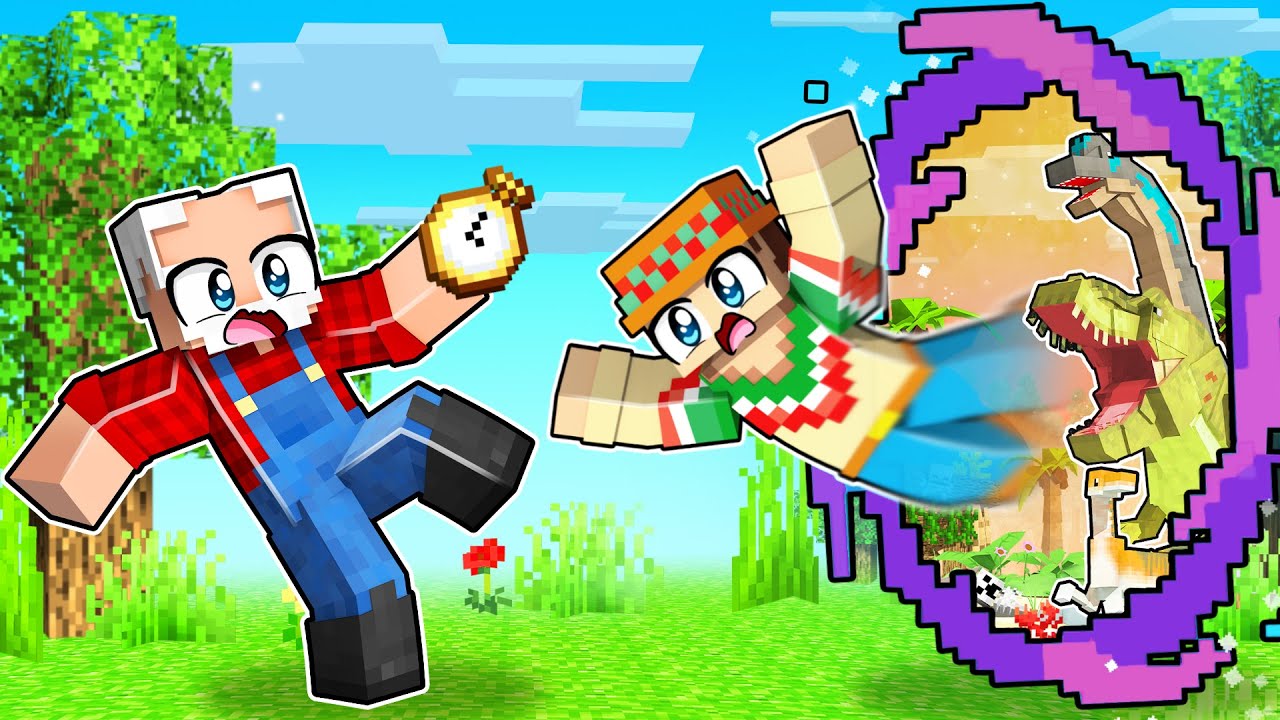 ¡MINECRAFT pero VIAJAMOS en EL TIEMPO! ⏰😱 con SILVIOGAMER y SOYDANY ...