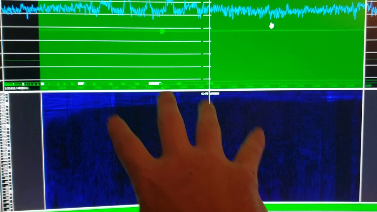 Hypersonic Sound recorded from a sound amplifier ultrasonic imaging ...