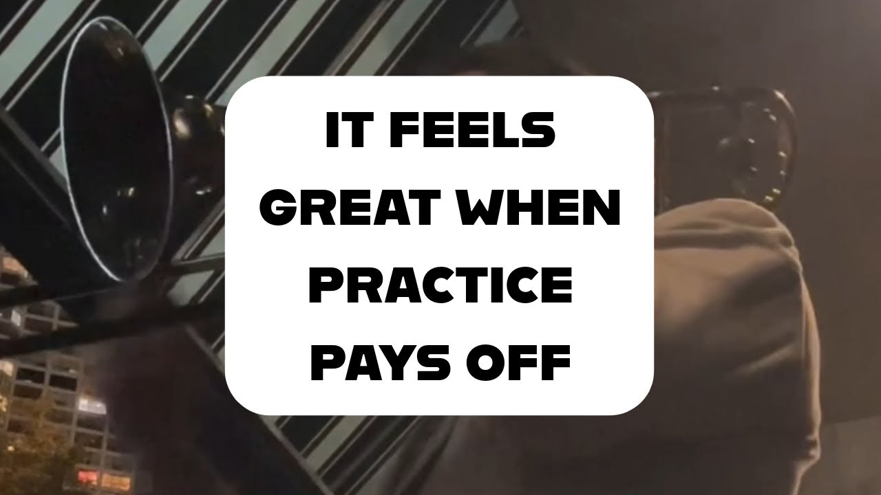 It Feels Great When Practice Pays Off - YouTube