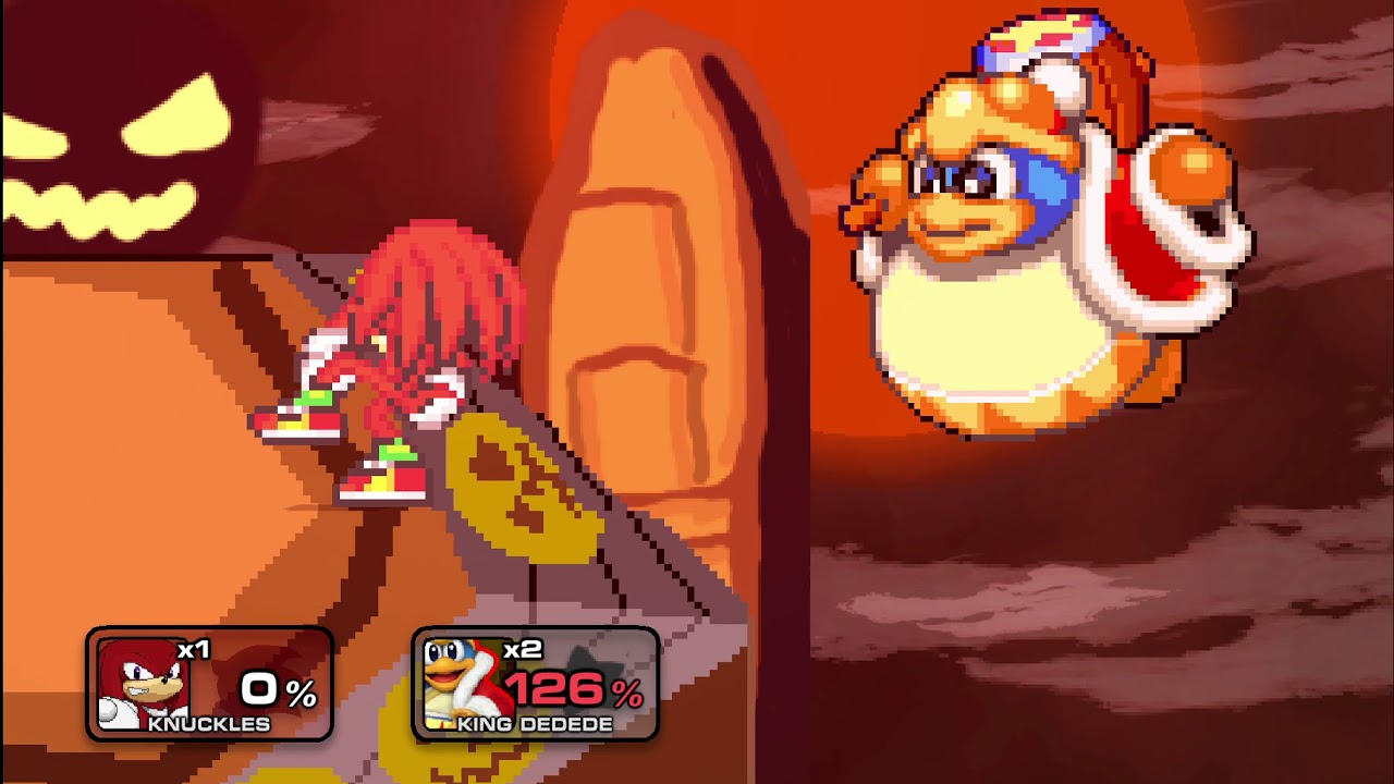 SSF2- Knuckles vs King Dedede - YouTube