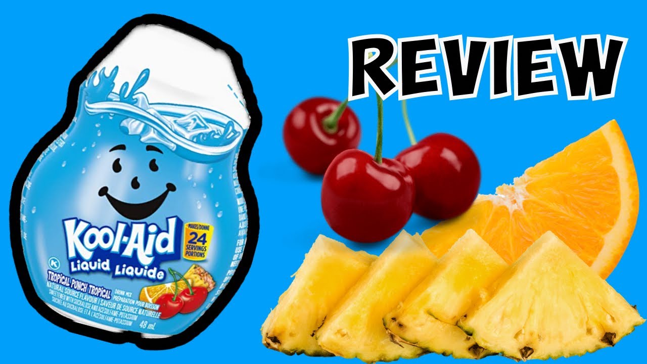 Koolaid Liquid Water Enhancer Tropical Punch review - YouTube