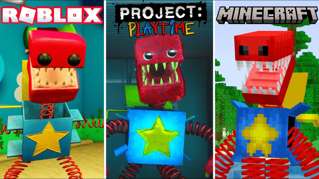 MINECRAFT BOXY BOO VS ROBLOX BOXY BOO VS PROJECT: PLAYTIME BOXY BOO ...