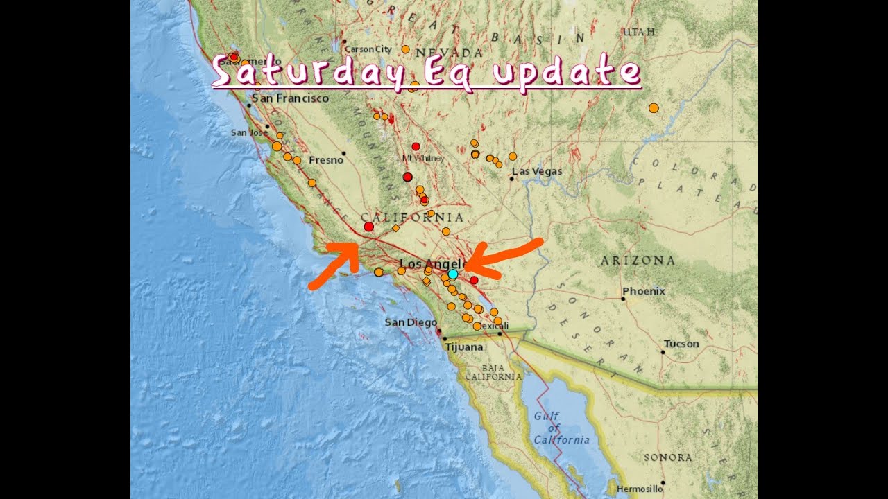 San Andreas Fault California Map