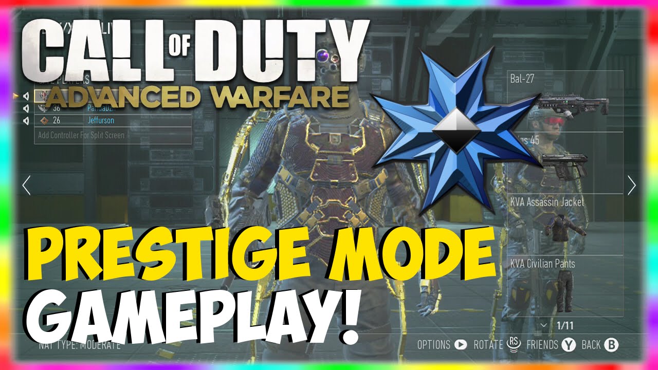 Advanced Warfare: PRESTIGE MODE GAMEPLAY! "Road to Master Prestige AW ...