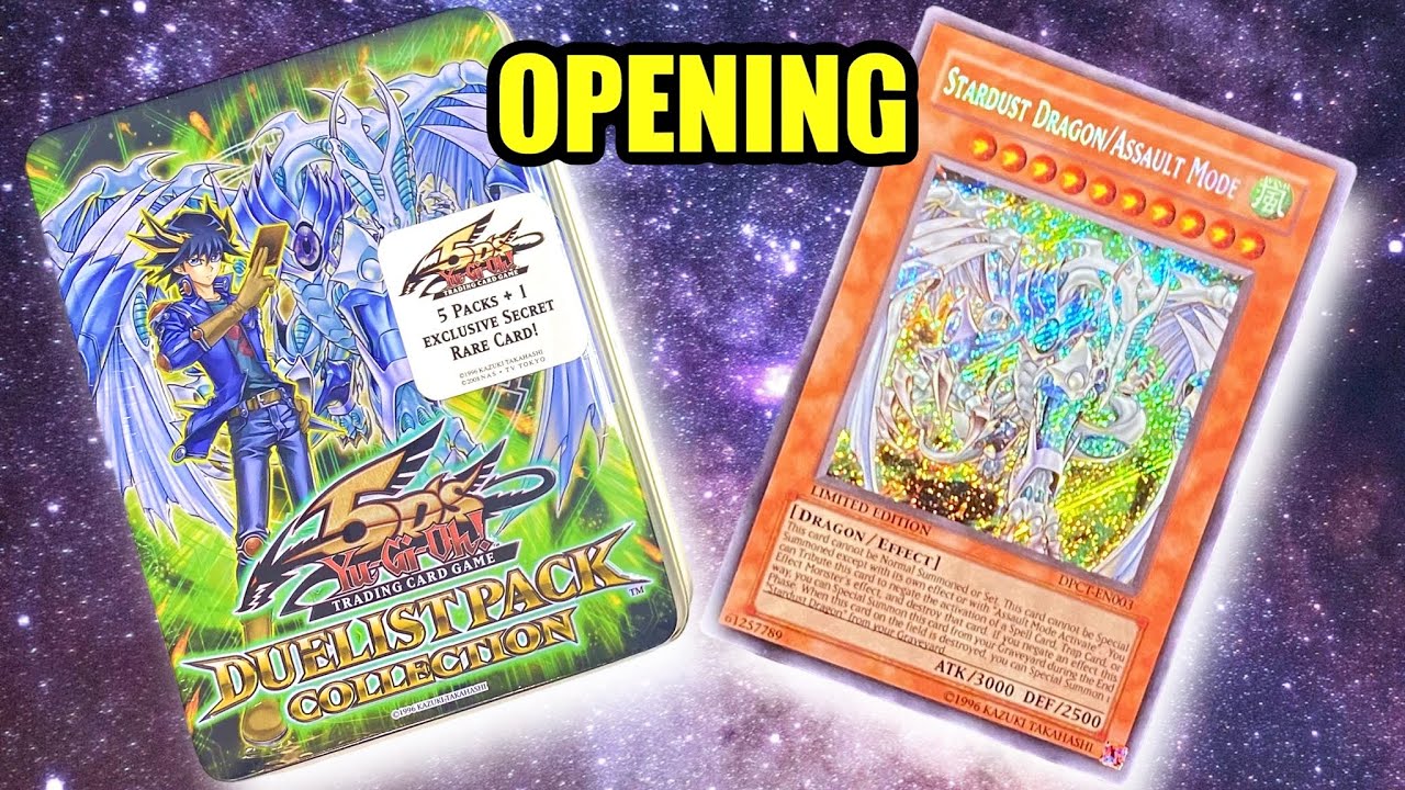 Yugioh 5Ds: Stardust Dragon Assault Mode Tin Opening! 🌠 - YouTube
