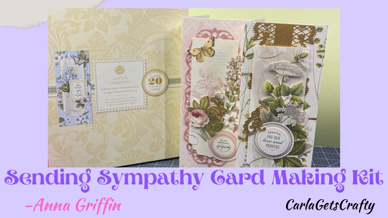 Sending Sympathy Card Making Kit - Anna Griffin - YouTube