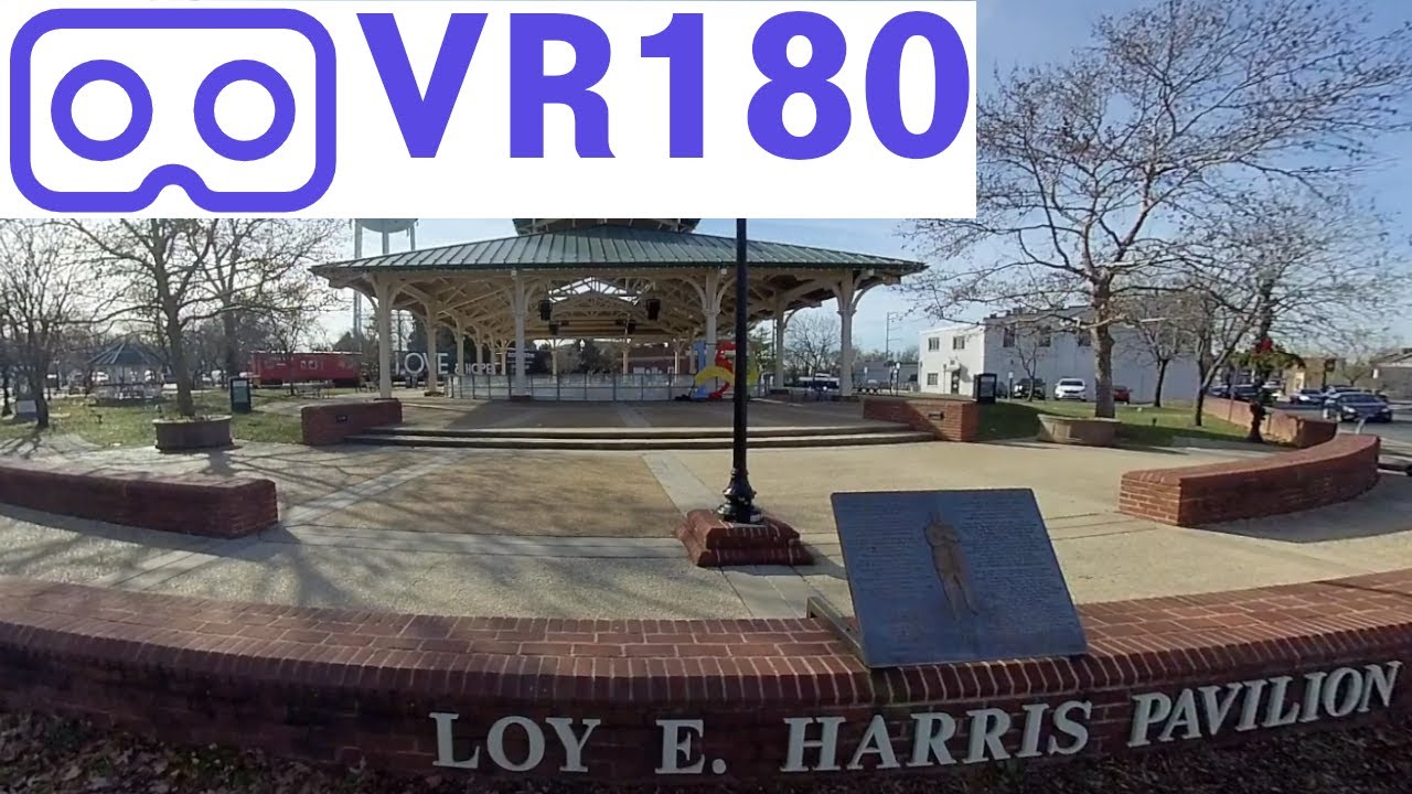 Manassas, VA Ice Rink at the Harris Pavilion VR180 - YouTube