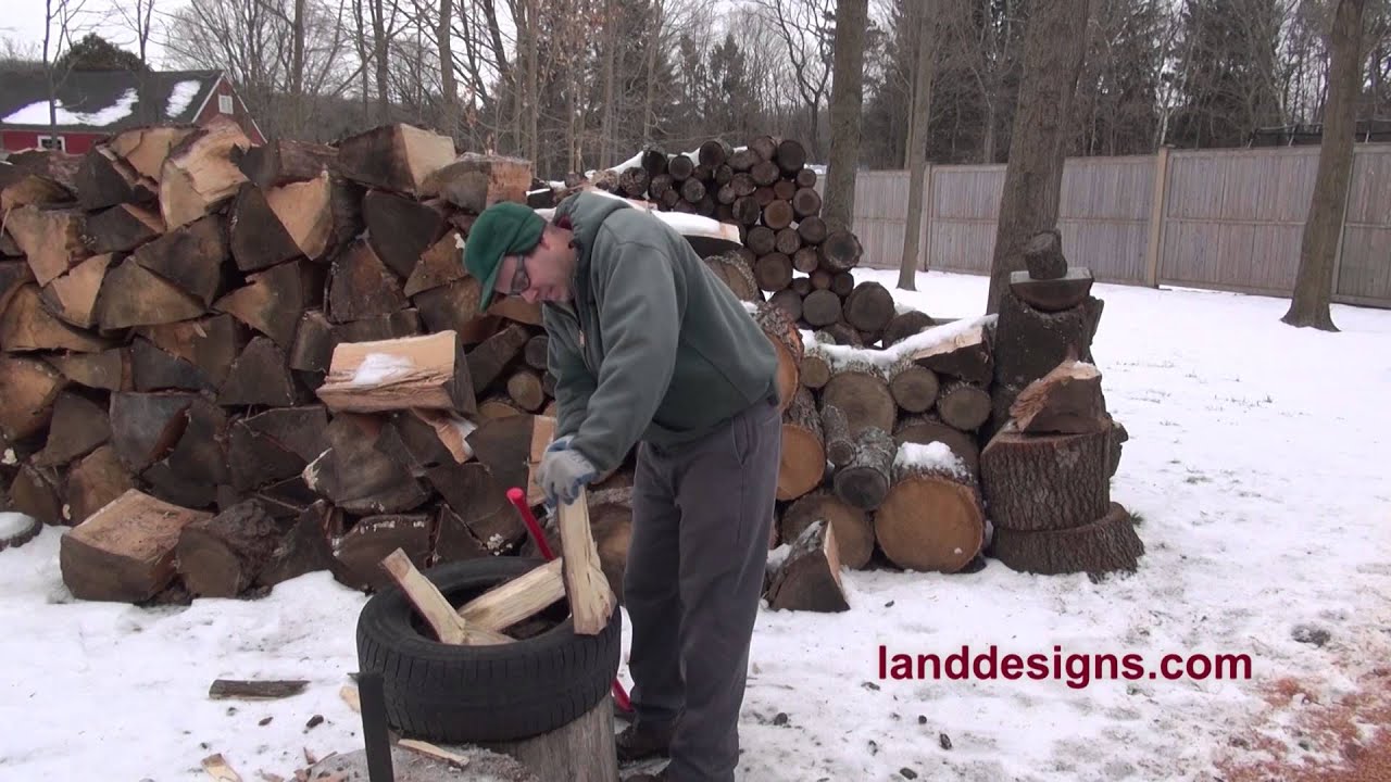 Splitting Firewood - The Art and Science - YouTube
