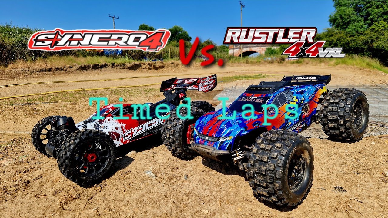 Syncro 4 vs Rustler 4x4 Timed Laps & Bash Sesh ! - YouTube
