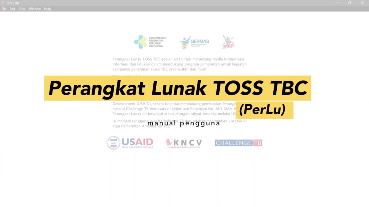 Petunjuk Penggunaan Perangkat Lunak TOSS TBC - YouTube