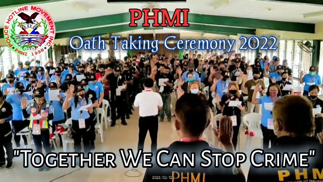 POLICE HOTLINE MOVEMENT INC. (PHMI) Oath Taking Ceremony @ Calamba City ...