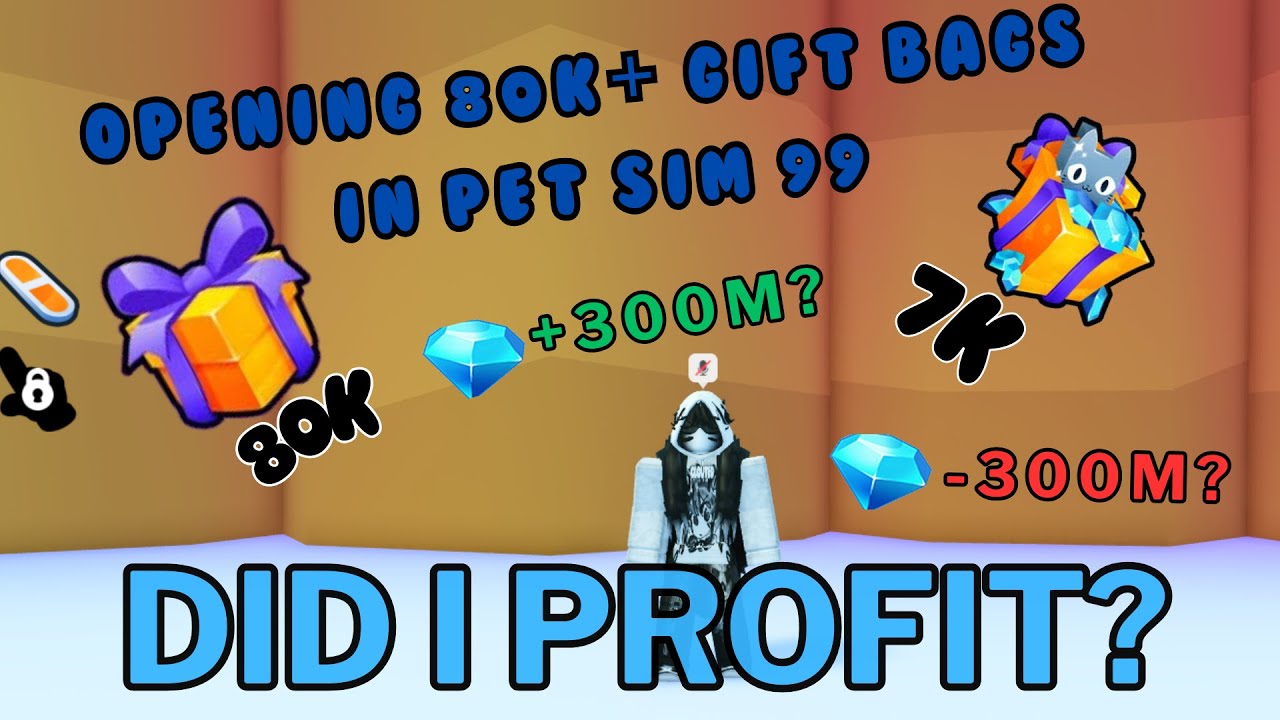Opening 80k+ gift bags in PET SIM 99! - DID I PROFIT? - YouTube