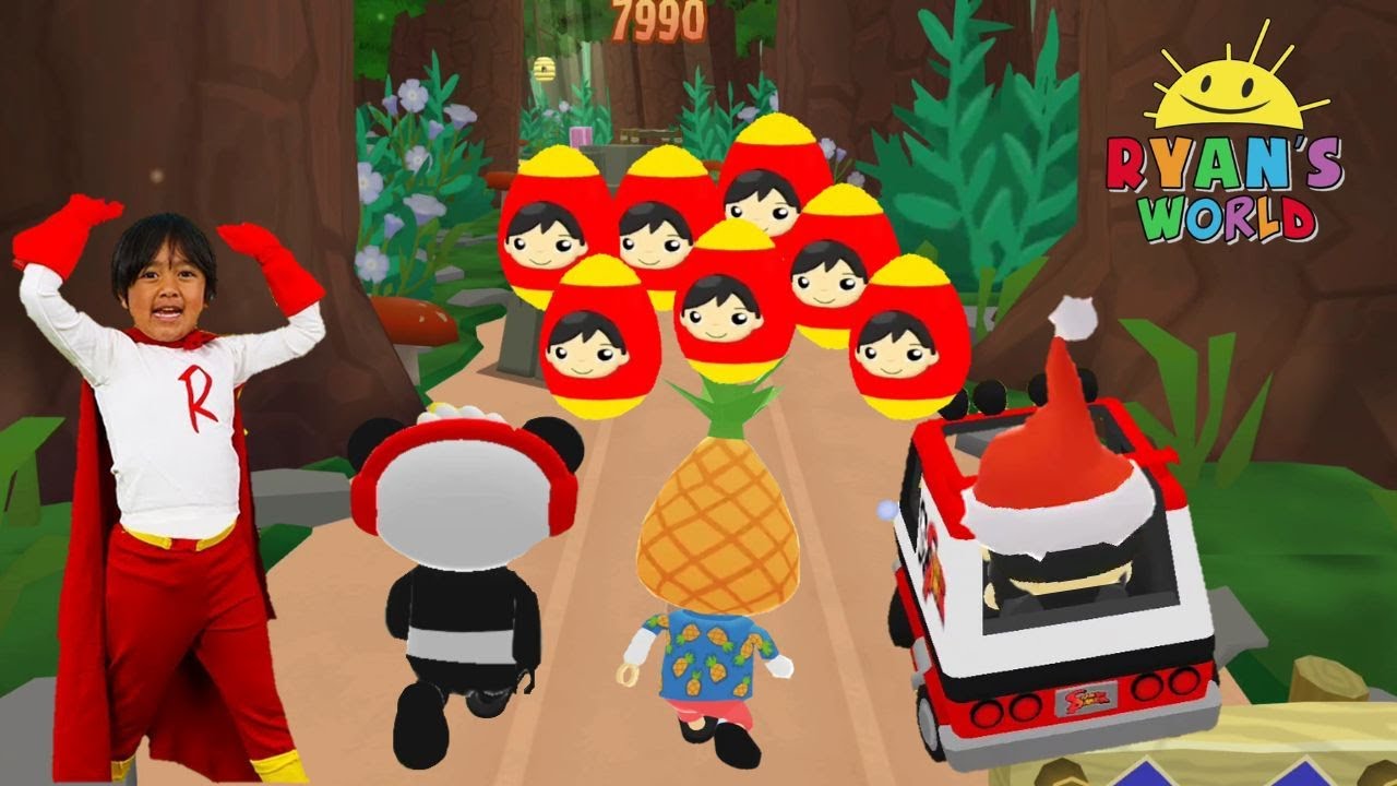 Tag with Ryan Egg - Santa Ryan Christmas 🆚 Combo Panda 🆚 Pineapple Ryan ...