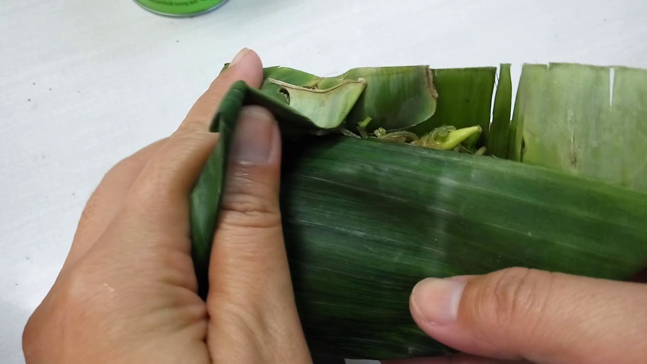 Natural Food Packaging Using Banana Leaf YouTube Natural Food Packaging Using Banana Leaf YouTube