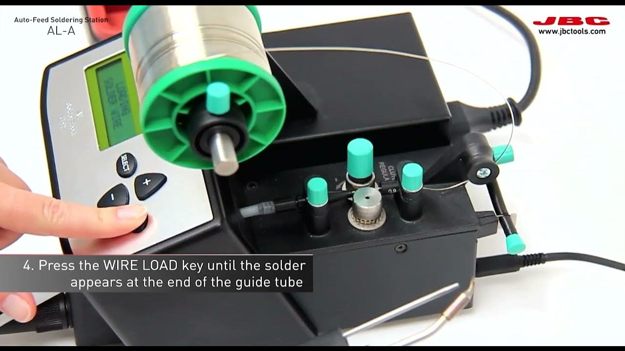JBC AL Auto-Feed Solder Station - YouTube