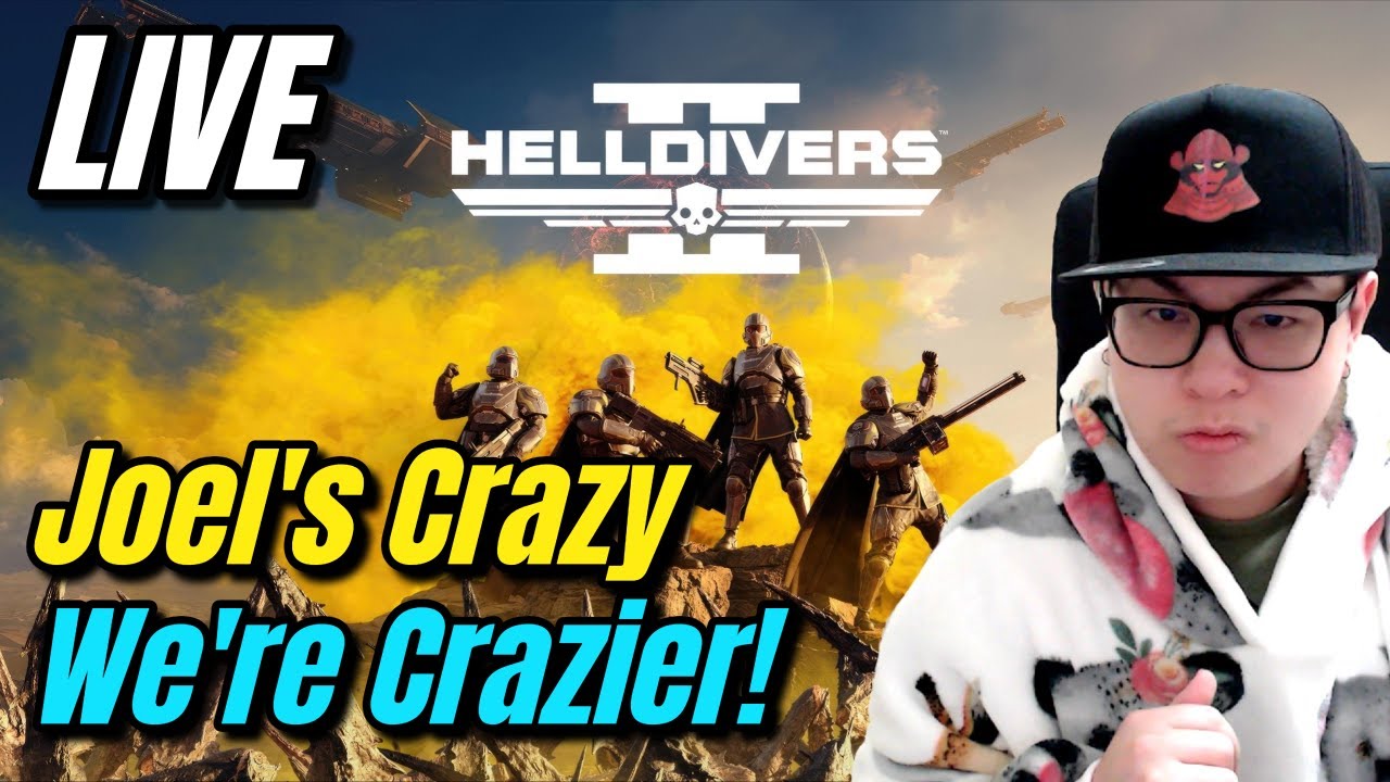 🔴 LIVE NOW: Helldivers 2 | Joel must seriously be INSANE, but we're even CRAZIER! - YouTube