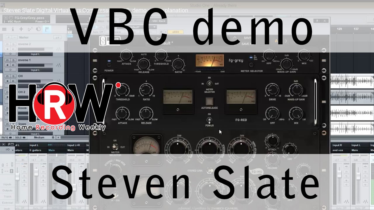 Steven Slate Digital Virtual Bus Compressors, VBC, demo and explanation ...
