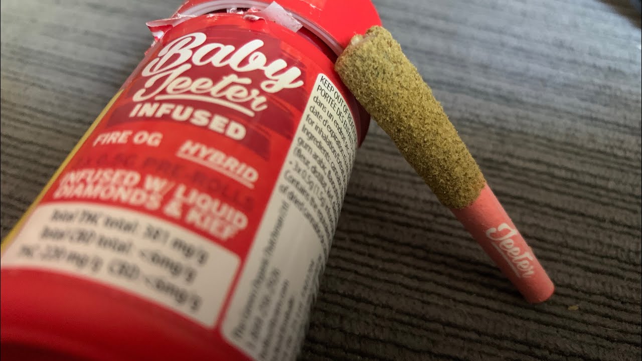 FIRE OG Infused Liquid Diamonds Pre Rolls Review BABY JEETERS - YouTube
