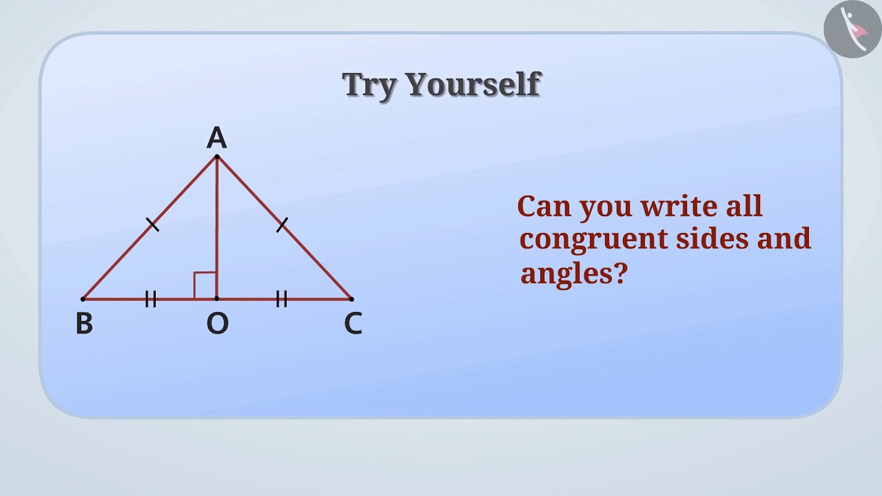 Side-Angle-Side Congruence Criterion of triangles (SAS Criterion ...