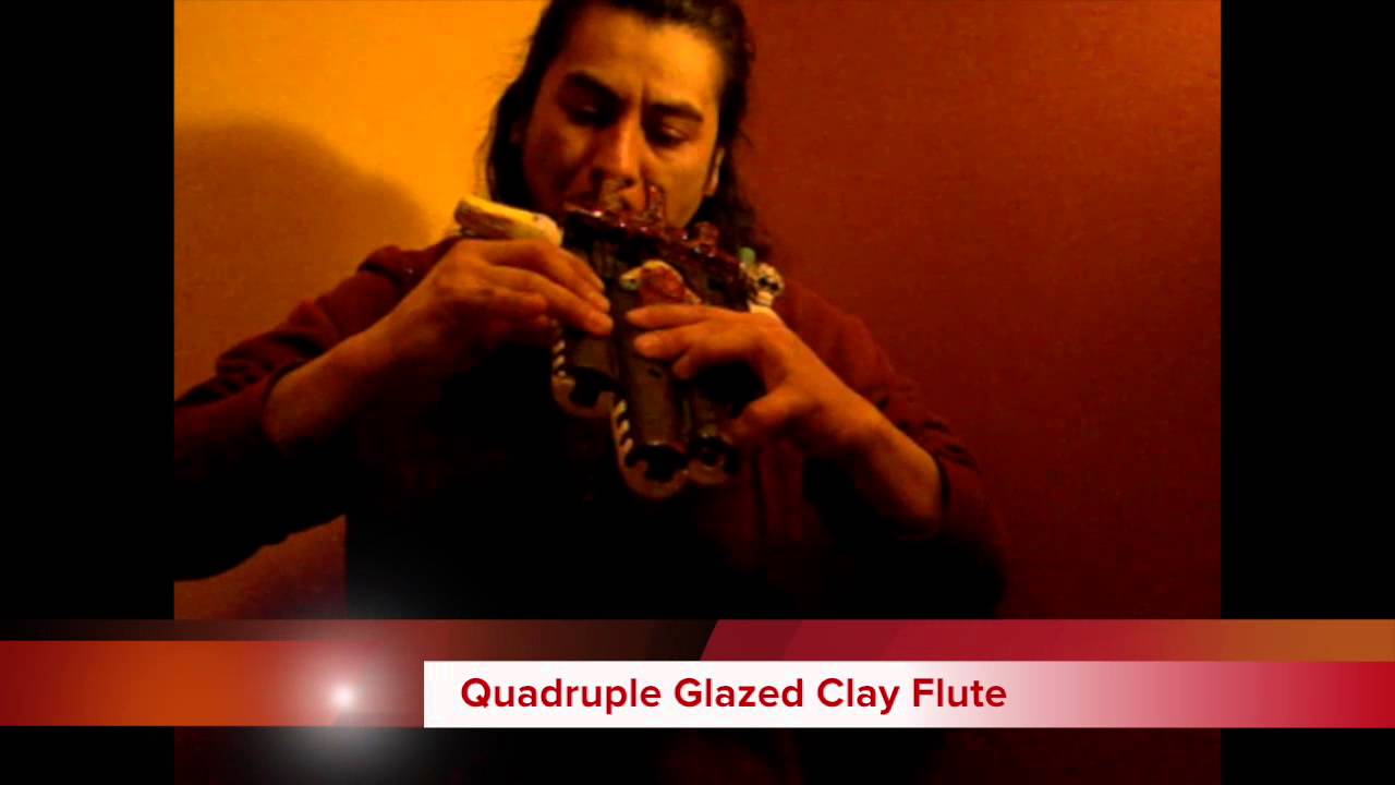 Quadruple Clay Flute. Music -Aztec, Maya Native American- Maker - YouTube