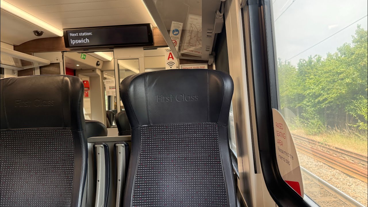 MOTOR! (1ST) Greater Anglia (GA) Intercity Class 745/0 FLIRT departing ...