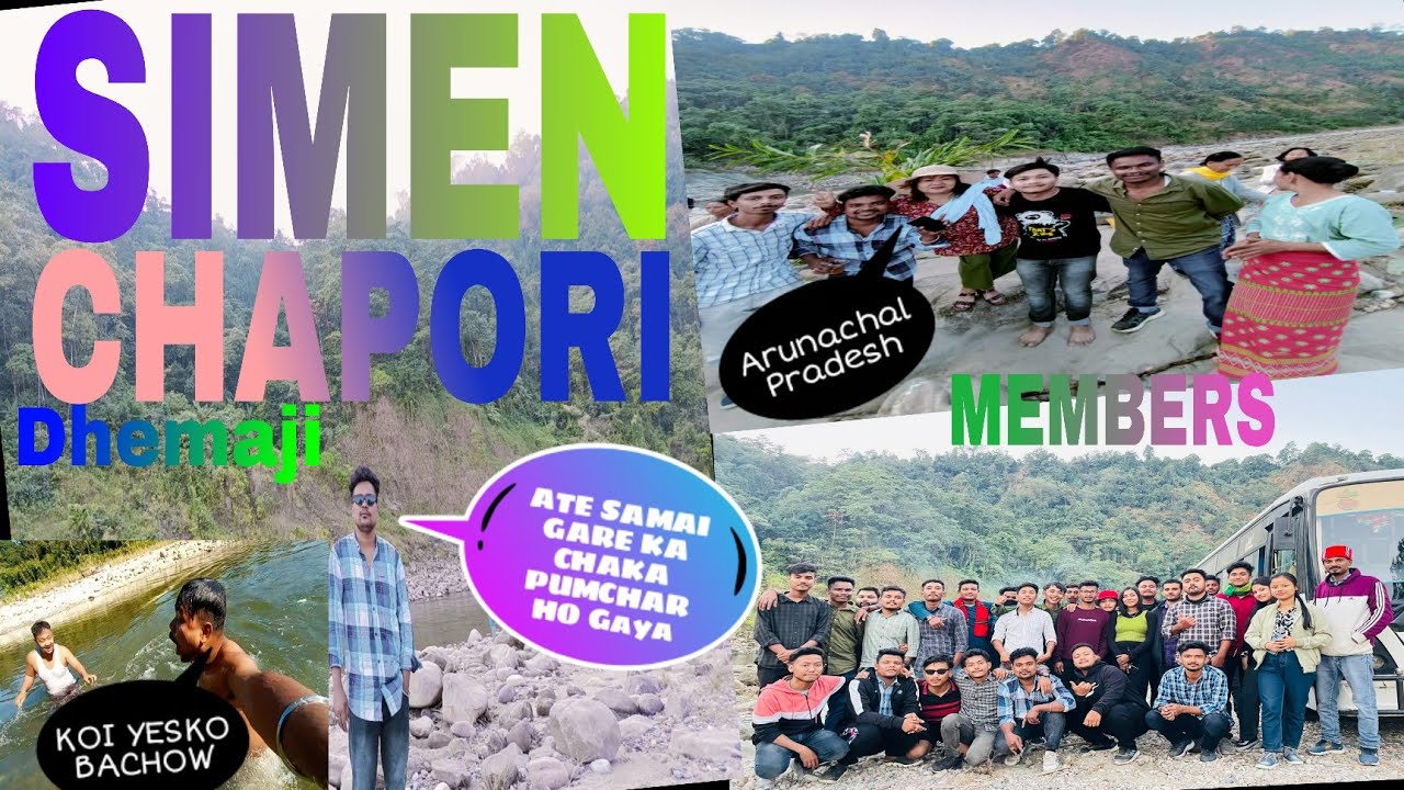 Simen Chapori picnic 🧺 Gaya tha 🤓🤓||Dhemaji ,Assam Mesh to Arunachal ...