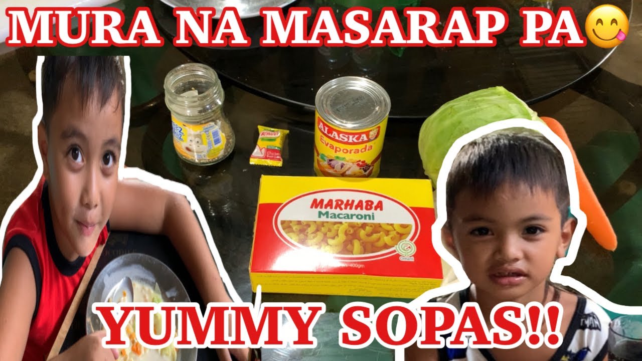 BUDGET MEAL SOPAS | PANO MAGLUTO NG SIMPLENG SOPAS | HOUSE HUSBAND ...