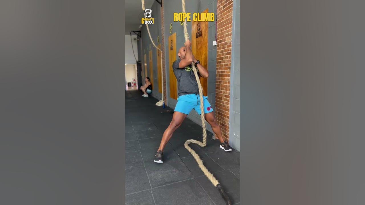 SUBIDA NA CORDA - ROPE CLIMB CROSSTRAINING - ACADEMIA GOBATTI - YouTube
