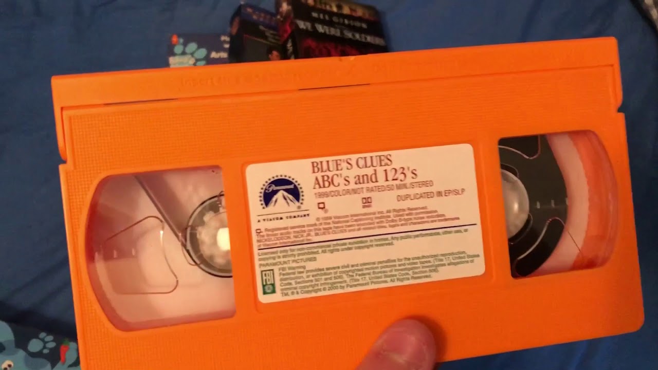 Blue's Clues: ABC's And 123's 1999 VHS (2000 Reprint) - YouTube