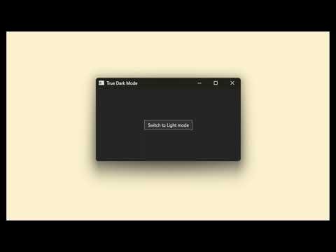 JavaFX change native Window to Dark or Light appearance - YouTube