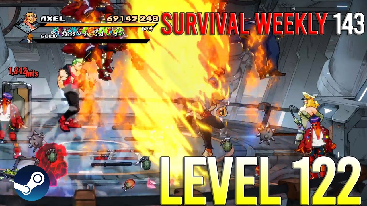 Streets Of Rage 4 - Axel SOR4 Survival Weekly 143 V8 (Level 122) - YouTube