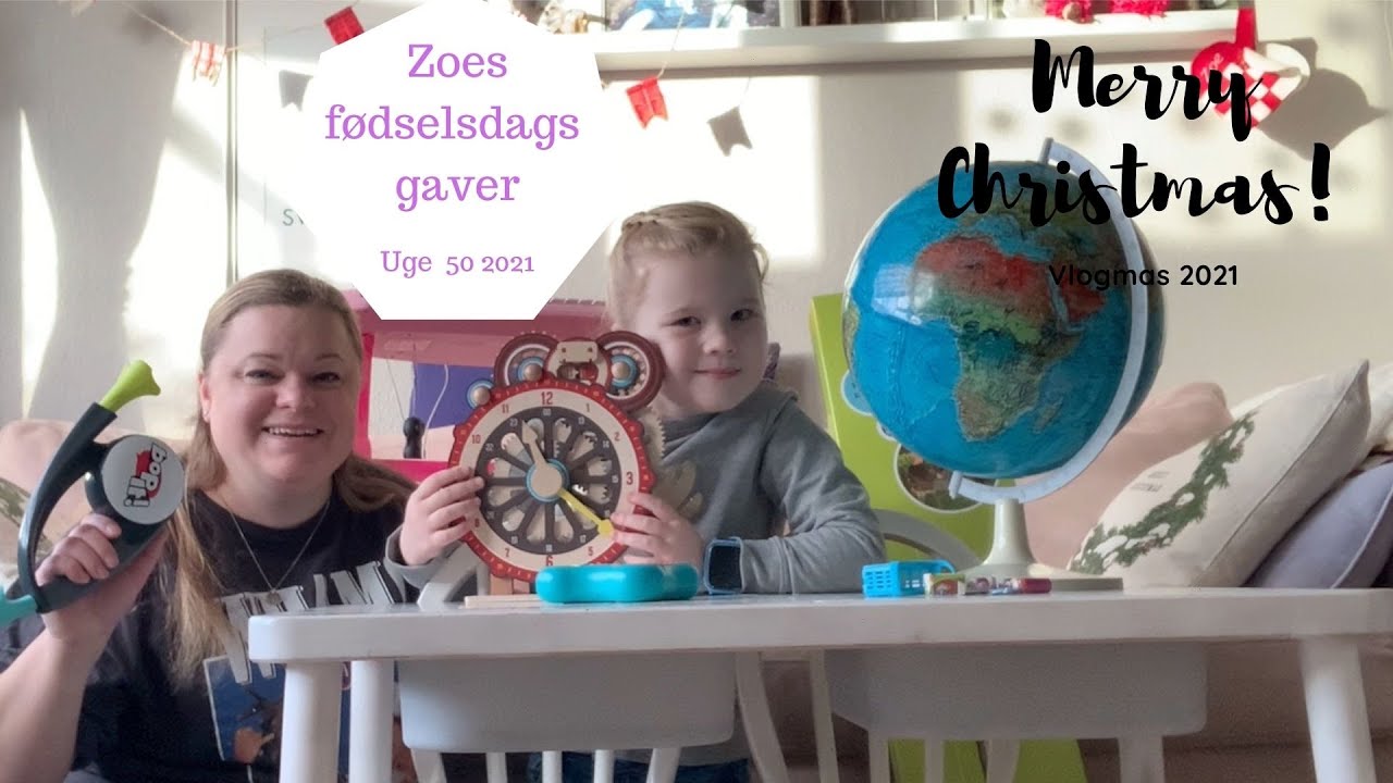 ZOE VISER SINE 7 ÅRS FØDSELSDAGSGAVER - YouTube