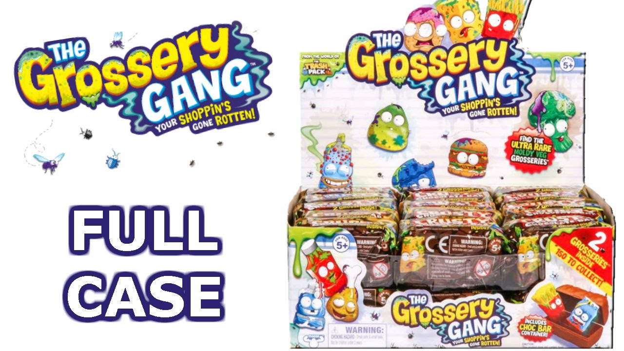 The Grossery Gang Full Case Unboxing Crusty Chocolate Bars Blind Bags ...